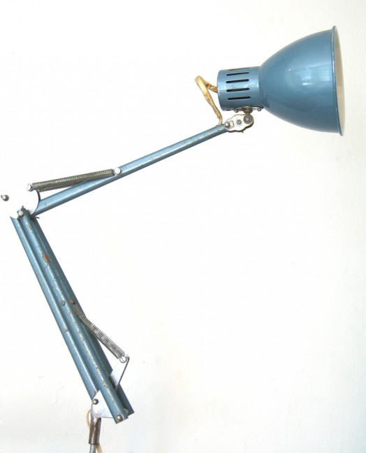Metalic blue 60s retro task light