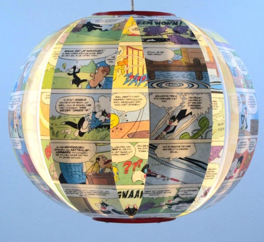 Sylvester & Tweety – comic book lamp | Bom Design Furniture